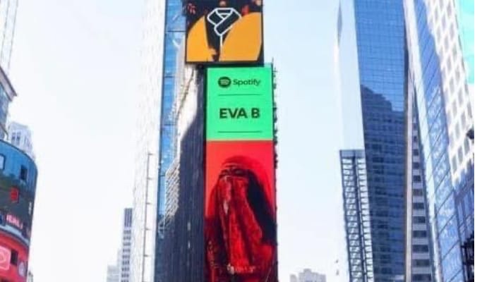 Eva B becomes first Baloch featured on Times Square in NYC | The ...