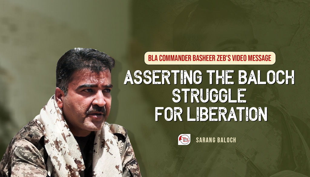 Title: BLA Commander Basheer Zeb's Video Message: Asserting the Baloch ...