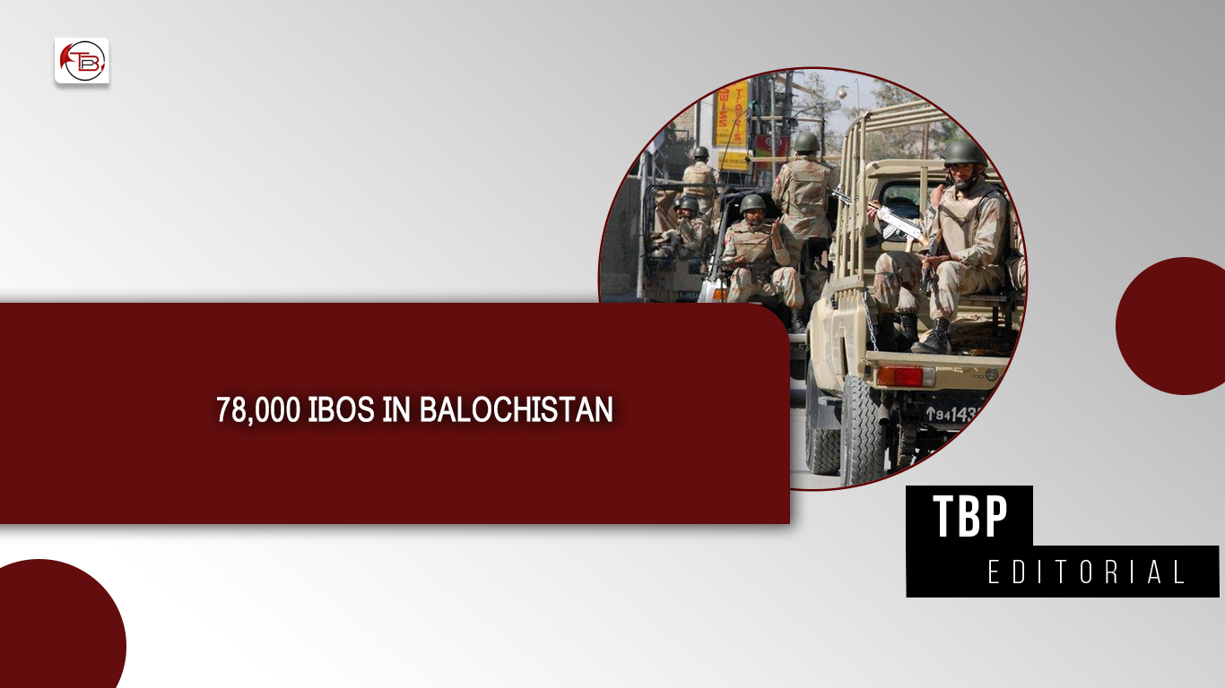 78,000 IBOs in Balochistan -- TBP Editorial | The Balochistan Post